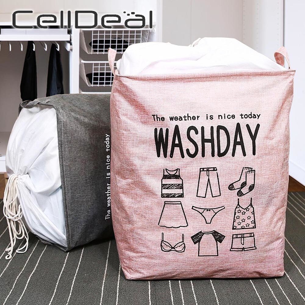 40/75L 2 Types Foldable Laundry Bag Dirty Clothes ... – Vicedeal