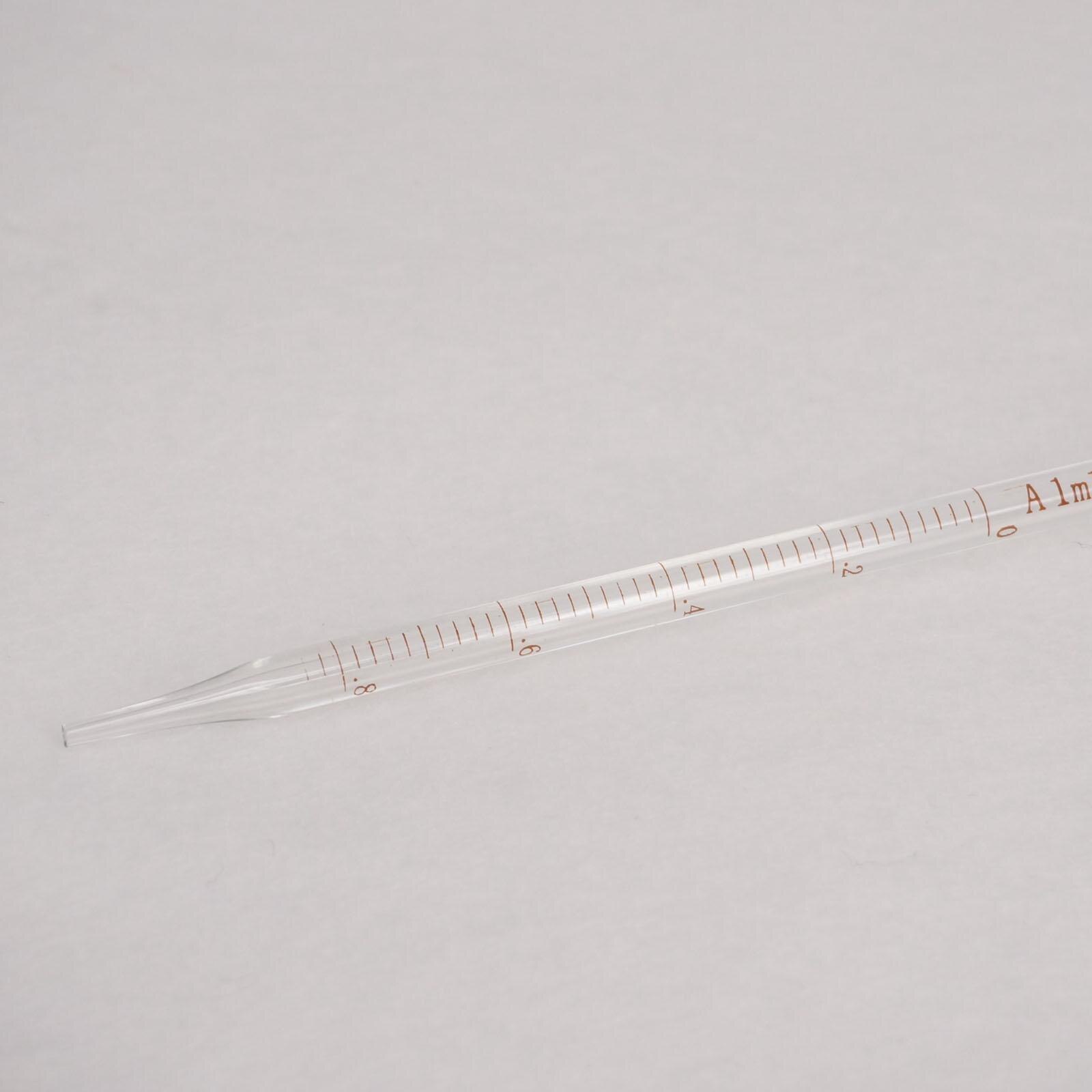 Pipeta graduada de vidrio, 1ml, con bombilla de go... – Grandado