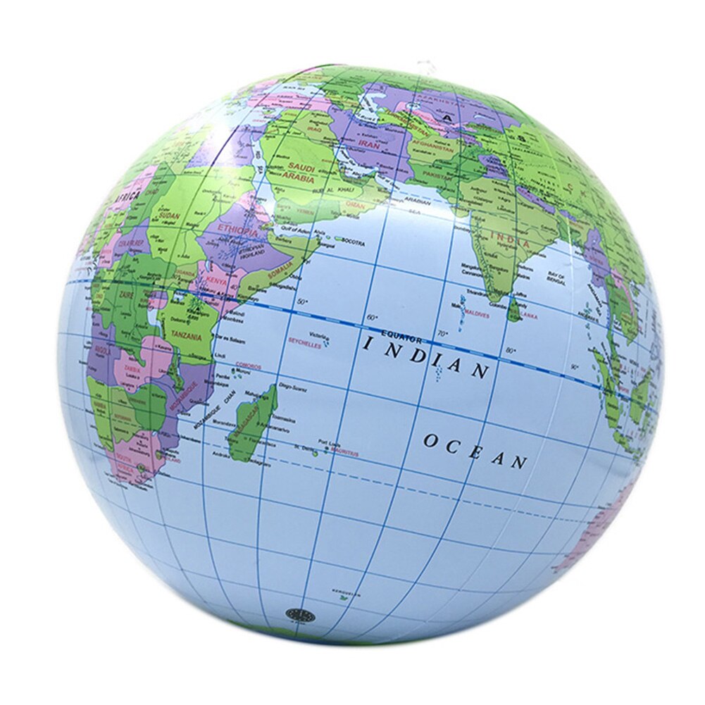 30CM Inflatable Globe World Earth Ocean Map Ball G... – Grandado
