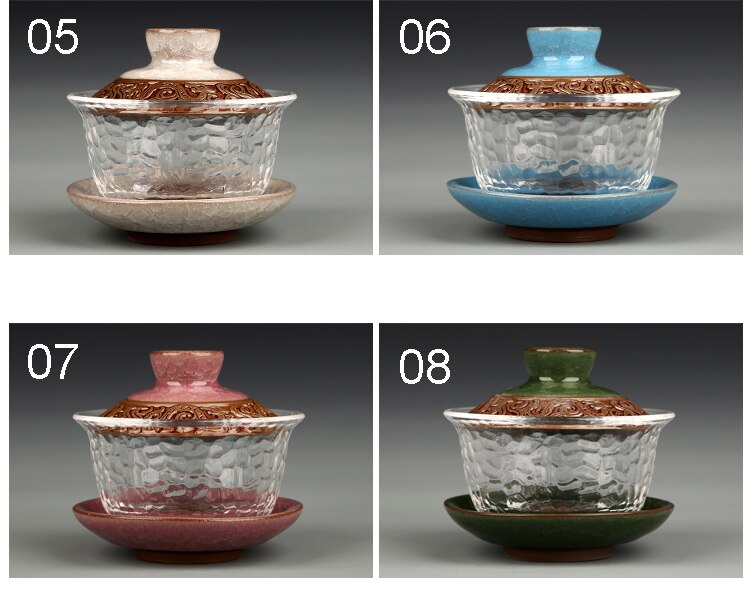 Chinese kungfu gai wan teaset China glass Tea Sets... – Grandado