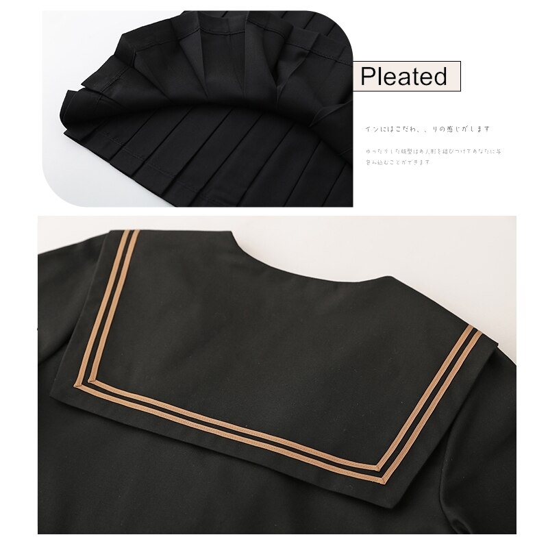 Gothic JK Sailor Suit Japanese Women girl uniform ... – Vicedeal