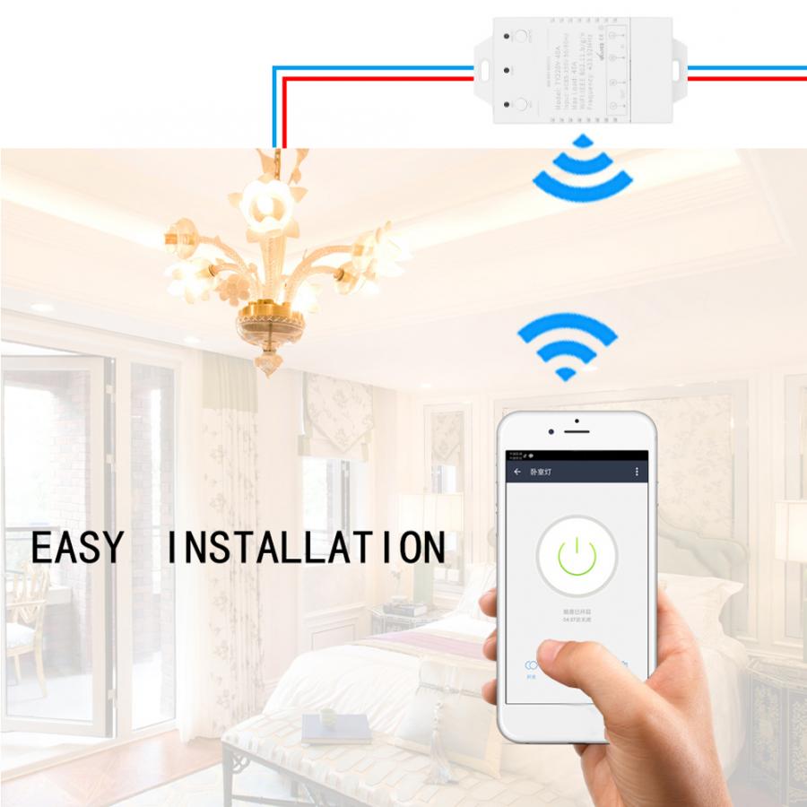 AC85-250V ABS APP Remote Control Switch Manual 40A... – Grandado