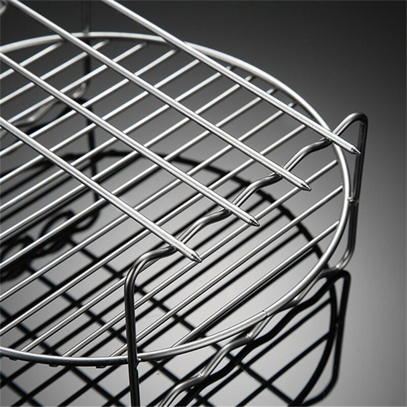 304 Stainless Steel 7-inch Grill Round Grill Steam... – Vicedeal