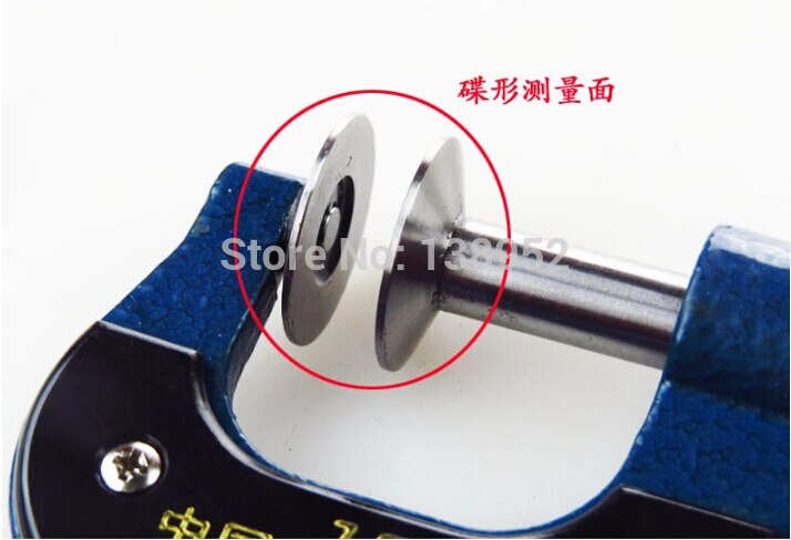 Meten 0-25mm/0.01 disk type dikte micrometer gear ... – Vicedeal