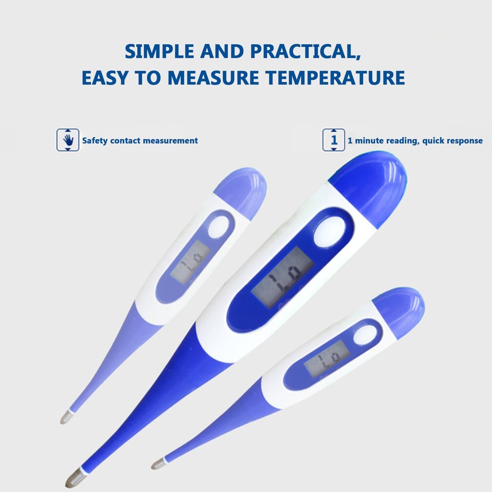 Digital Lcd Large Screen Display Thermometer Flexi... – Vicedeal
