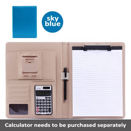 A4 PU Leather Folder Padfolio job executive Multi-... – Grandado