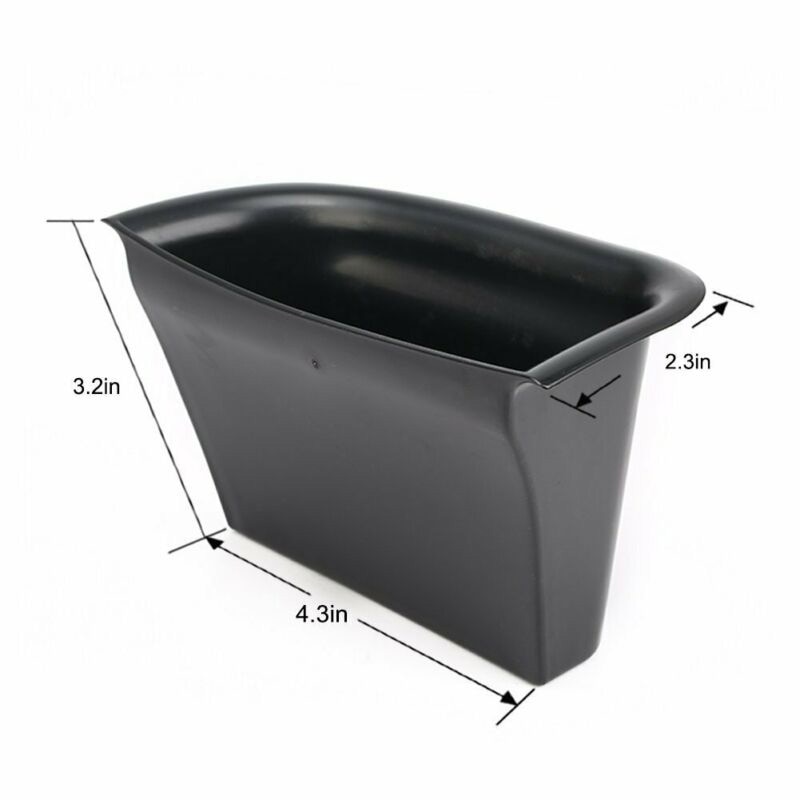 2pcs Car Inner Door Storage Box Plastic Black For ... – Grandado