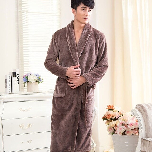 Women's Robe Flannel Pajamas Winter Bathrobe P... – Grandado