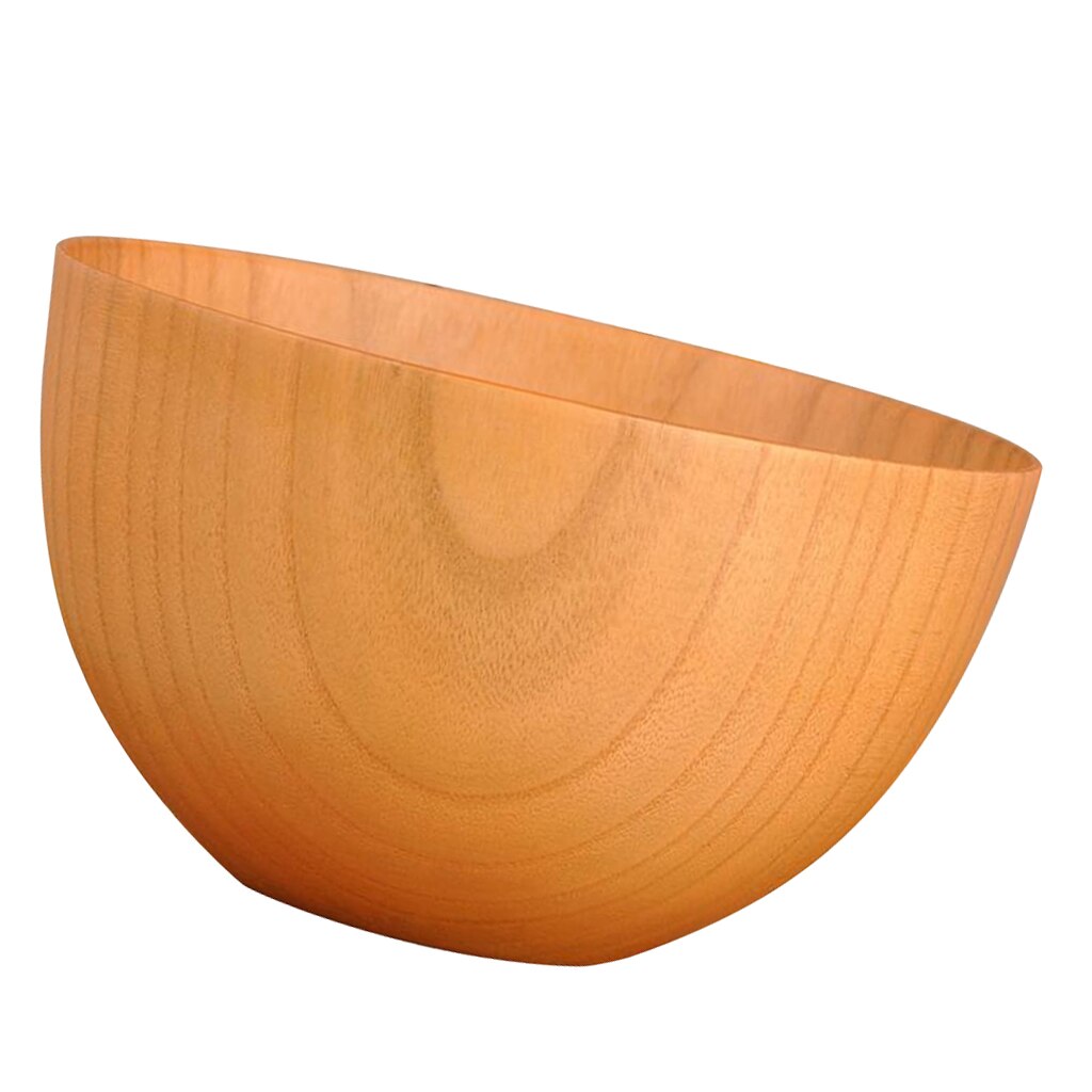Natural Wood Round Bowl Handmade Craft Tableware F... – Vicedeal