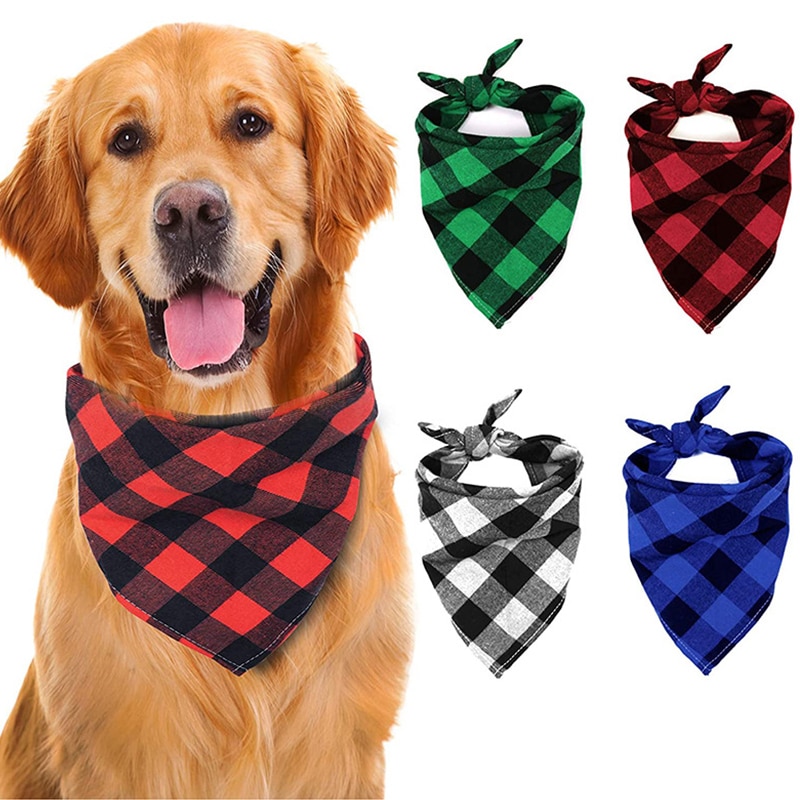 Kerst Stijl Rode Groene Plaid Hond Bandana Kat Pup... – Grandado