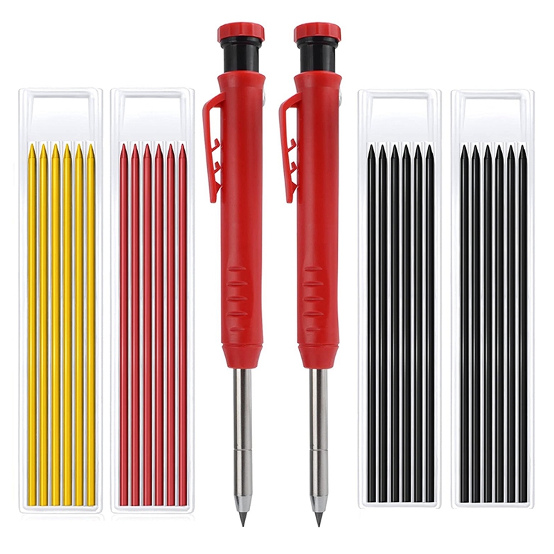 Carpenter Pencils with Sharpener Set , Carpentry M... – Grandado