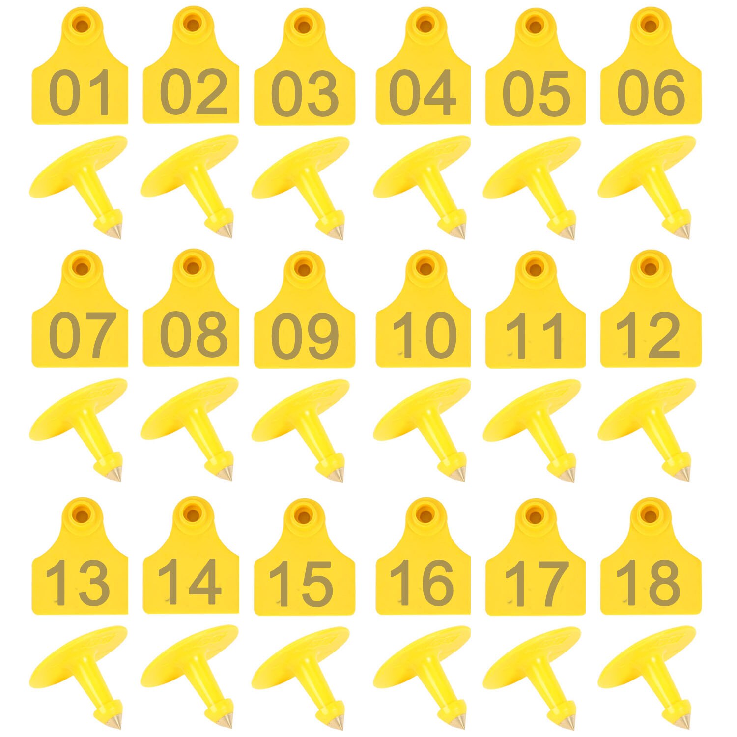 100 Set Soft TPU Animals Livestock Pig Ear Tags Id... – Grandado