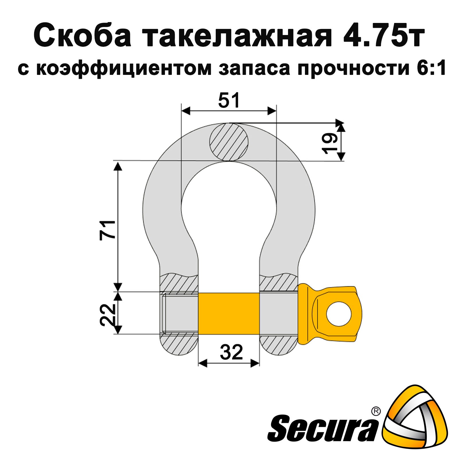 Set of shaklov 4,75 tons. Load cage with a strengt... – Grandado