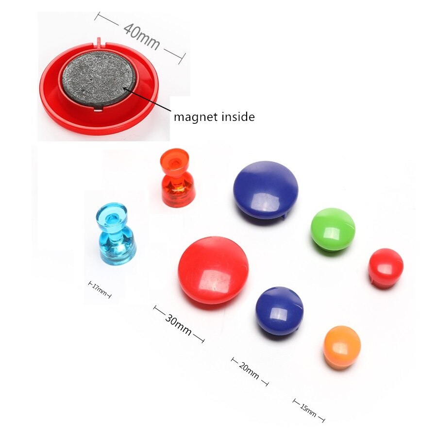 Color magnetic button set for whiteboard Refrigera... – Grandado