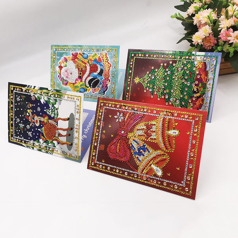 1Pcs Cartoon Paper Greeting Postcards Craft 5D DIY... – Grandado