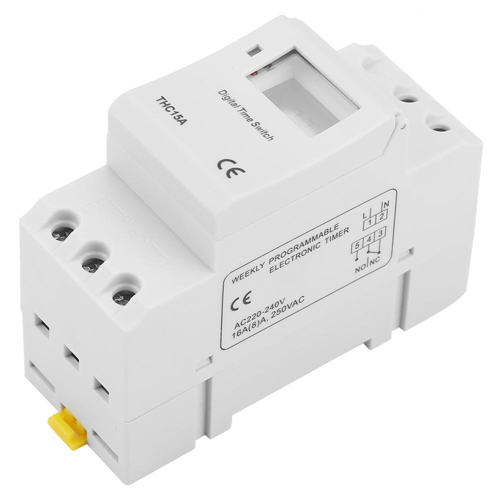 Timer Switch Din Rail Mount THC15A Delay Relay Pro... – Grandado
