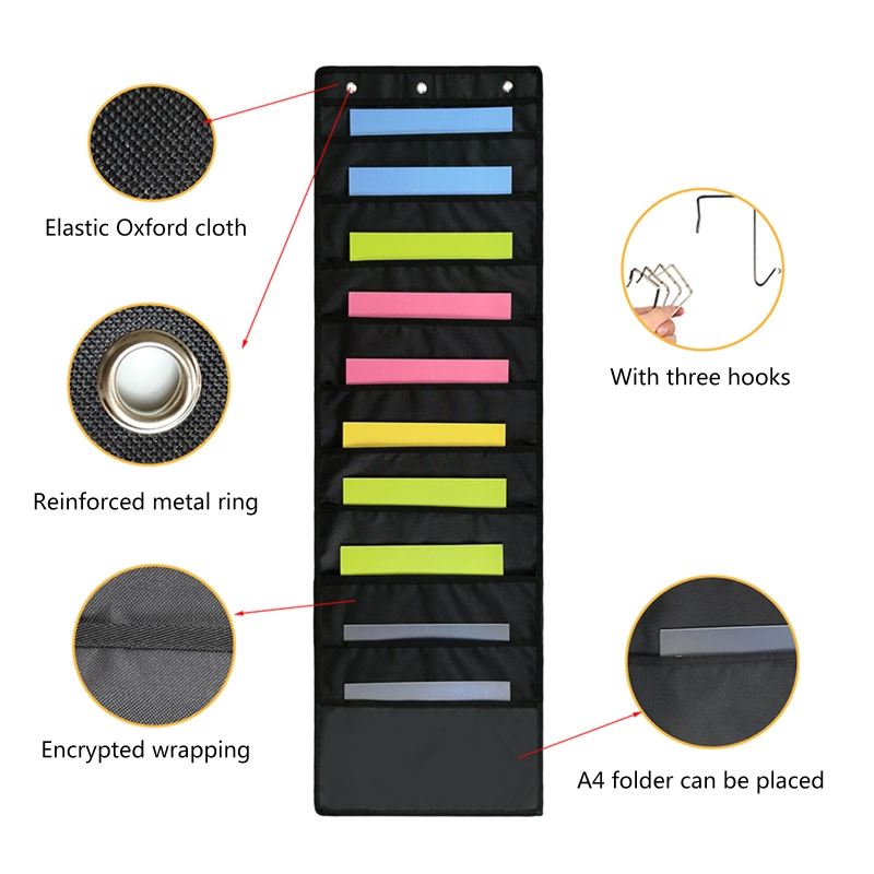 Durable Organization Pocket Wall Hanging File Orga... – Vicedeal