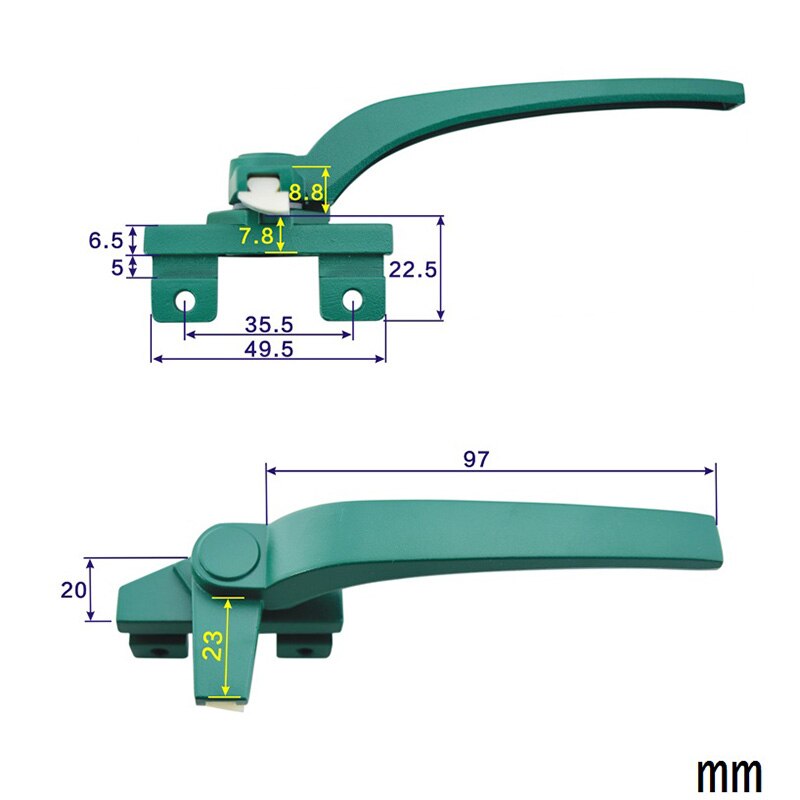 10Pcs/Lot Window Casement Locking Handle lock Zinc... – Grandado