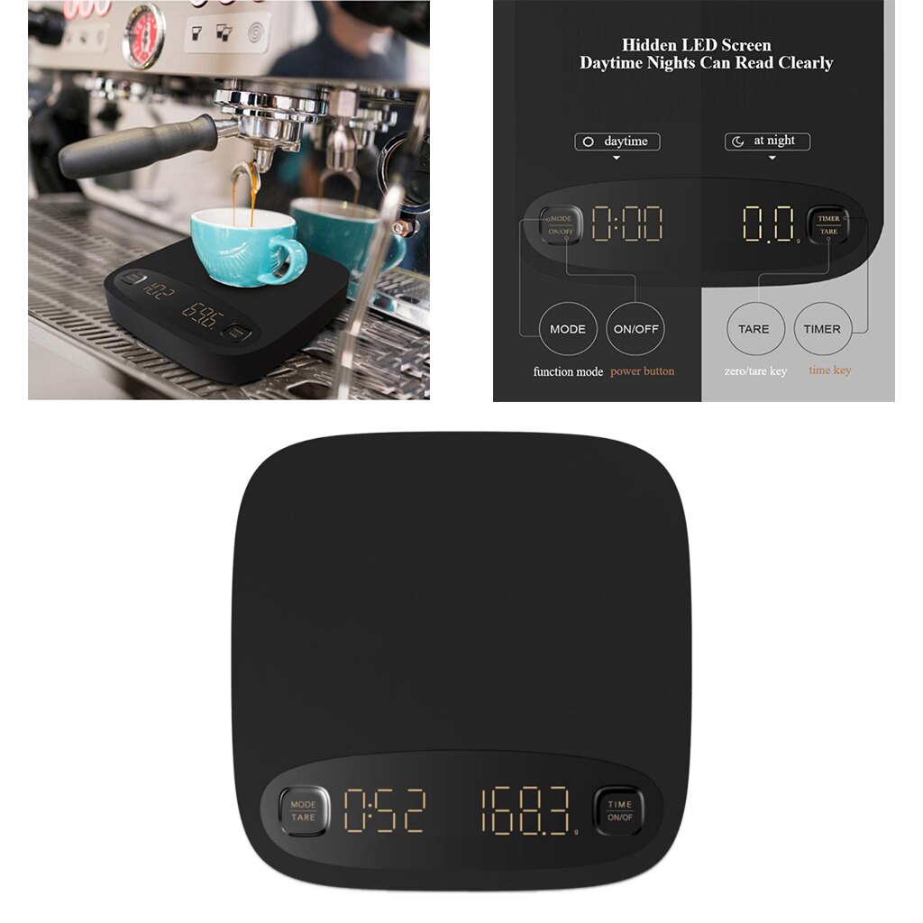 Draagbare Smart Digitale Koffie Schaal 2Kg/0.1G El... – Grandado