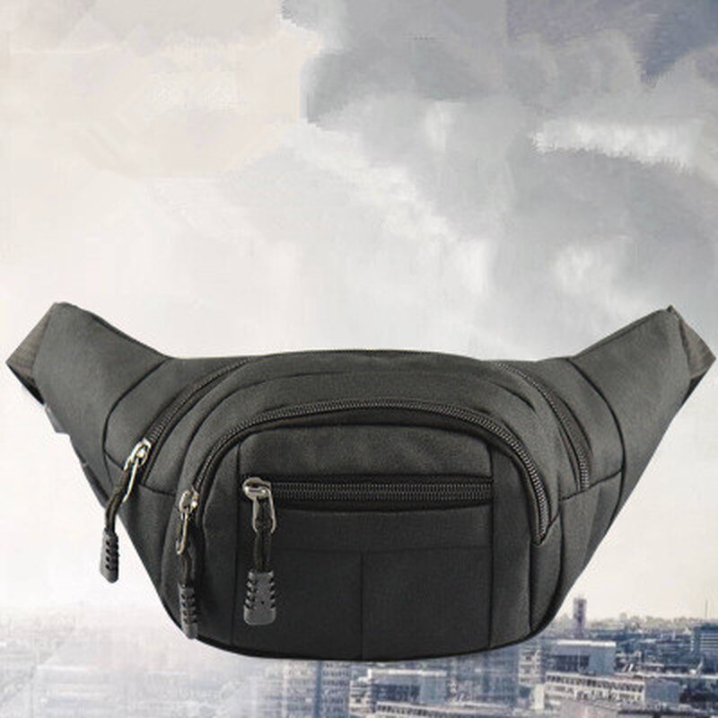 Travel Bum Bag Fanny Pack Waist Bag Zipped Outdoor... – Vicedeal