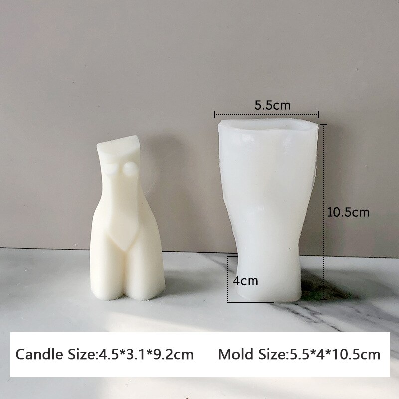 Simple Abstract Body Scented Candle Silicone Mold ... – Grandado