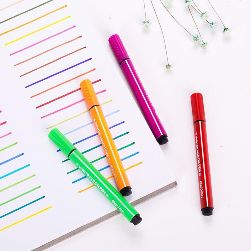 12 Colors Watercolor Pen Color Pen Art Marker Draw... – Vicedeal