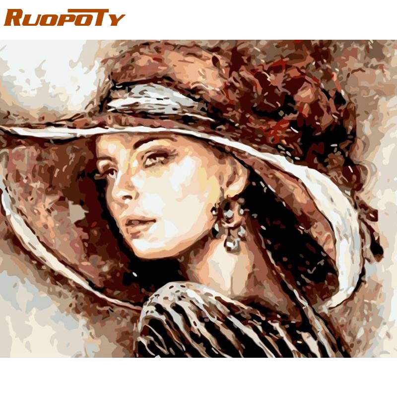 RUOPOTY Frame Women Figure Painting Wall Art Pictu... – Grandado