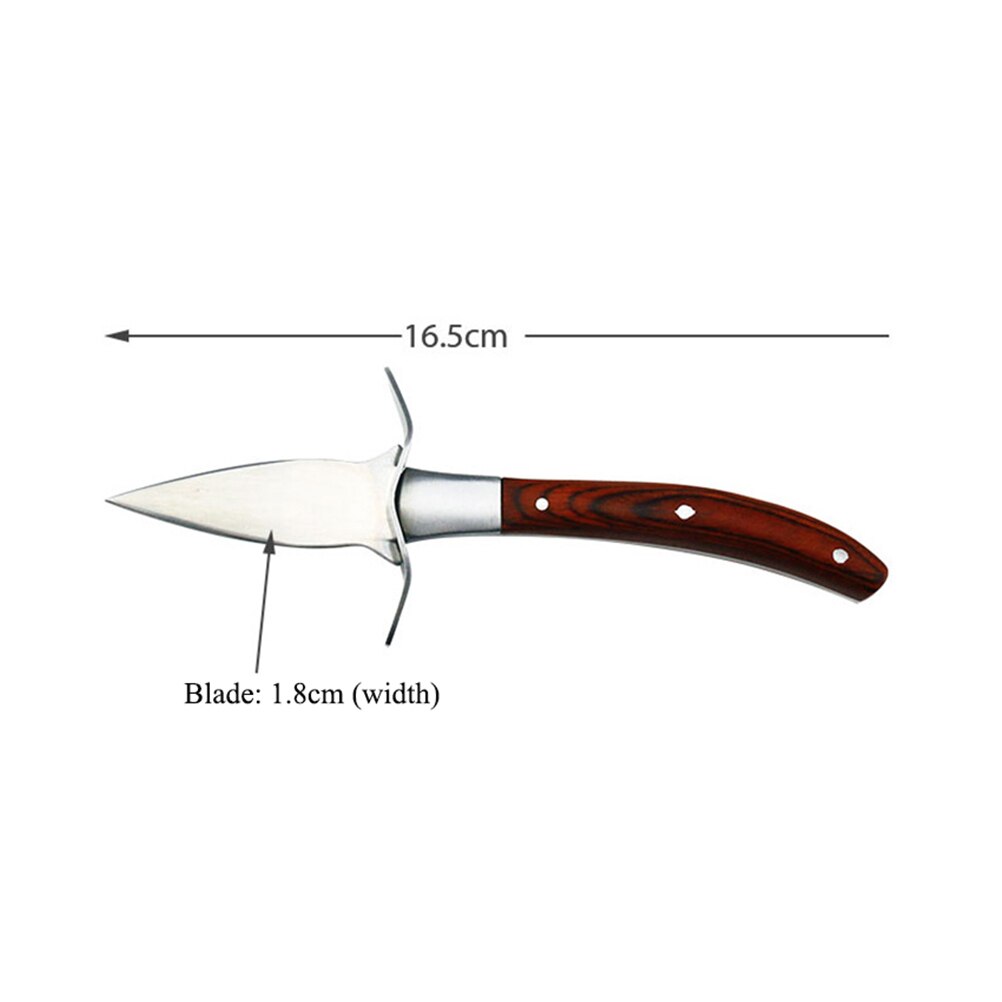 Wood Handle Oyster Knives Opener Stainless Steel S... – Grandado