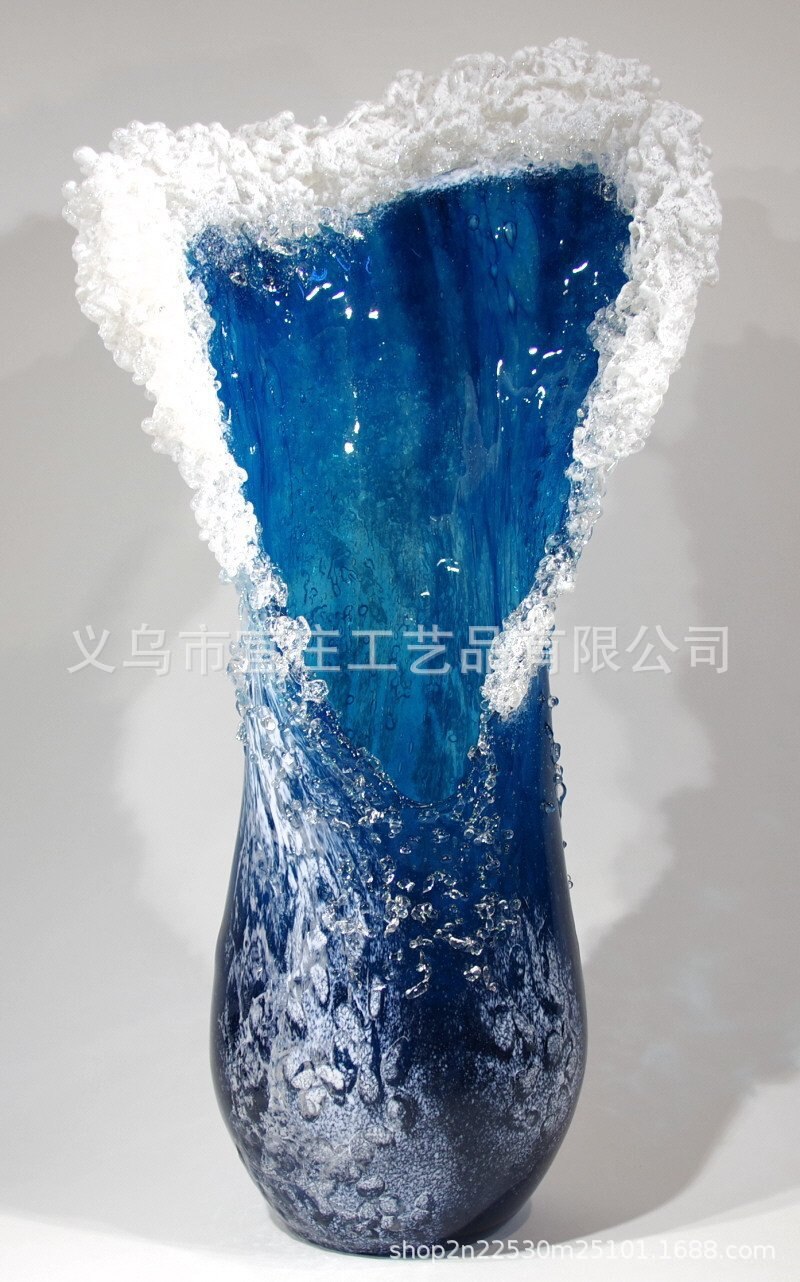 Ocean Vase Resin Decoration Outer Ocean Wave Vase ... – Grandado