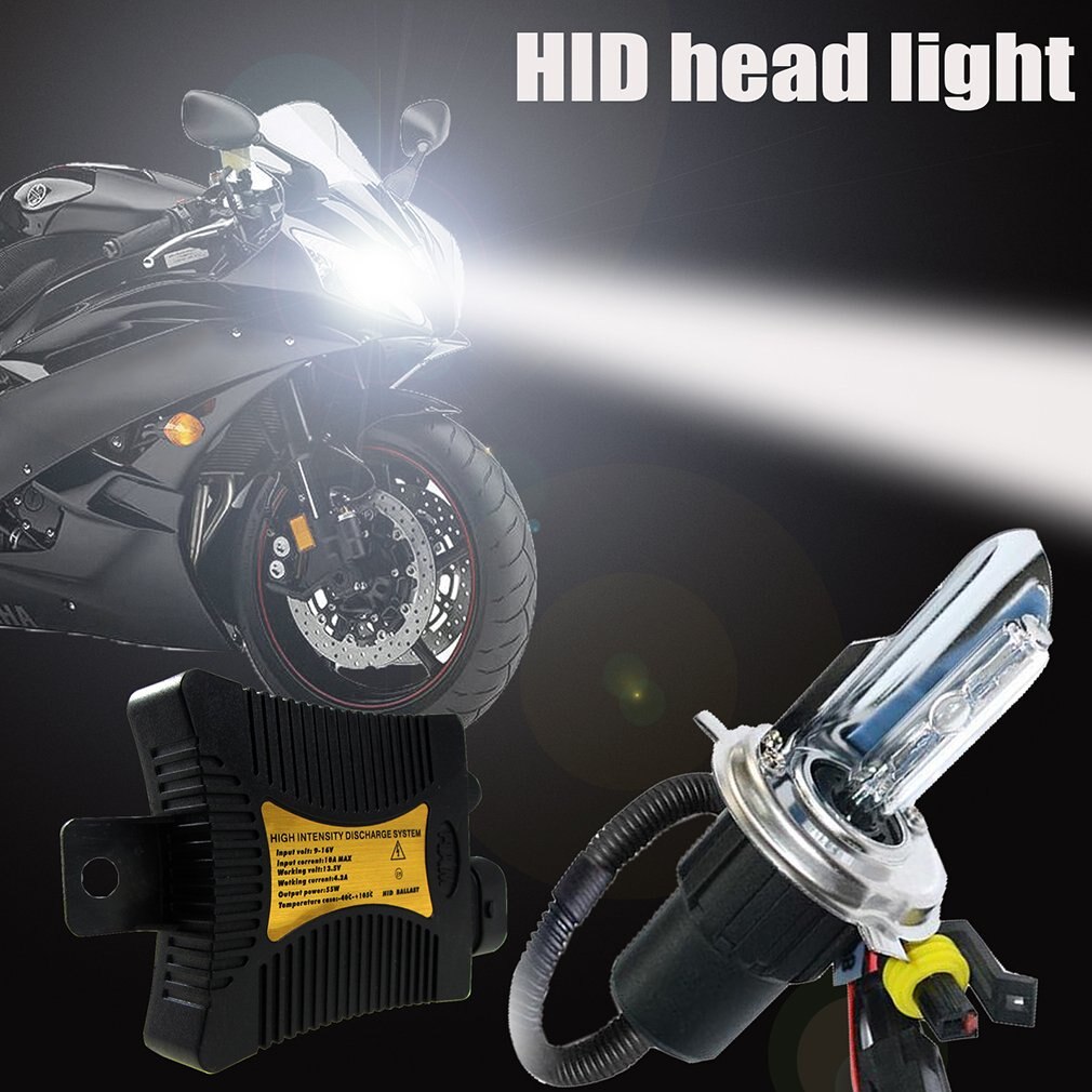 55W Super Bright H4 HID Kits Bi Bulb 3000K Motorcy... – Grandado