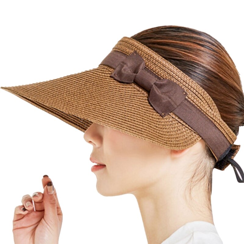 Visera de ala ancha para mujer, visera de protecci... – Grandado