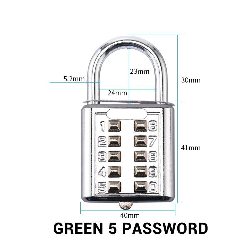 1Pcs Zinc alloy Password Padlock Mechanical Cipher... – Vicedeal