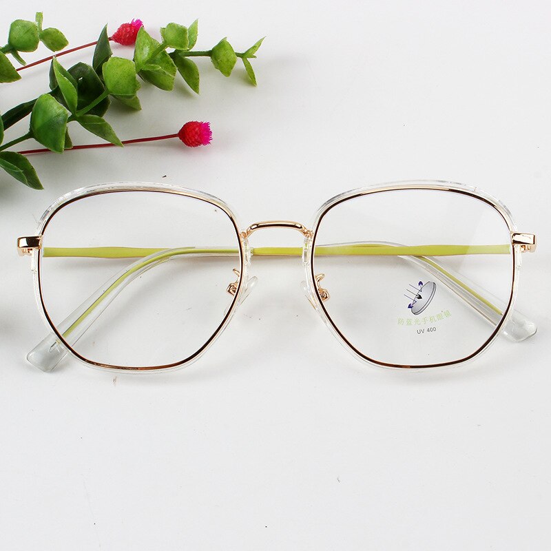 TR90 Oval Glasses Frames Women Anti-Blue Optical G... – Vicedeal