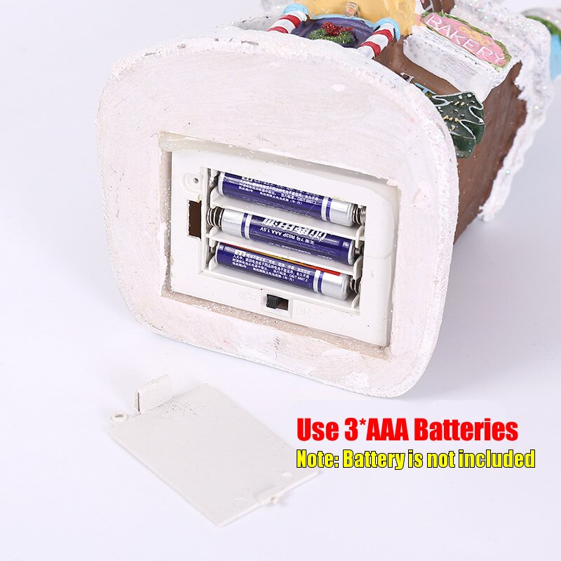 Christmas Castle Color Led Light Resin Statues Hom... – Grandado