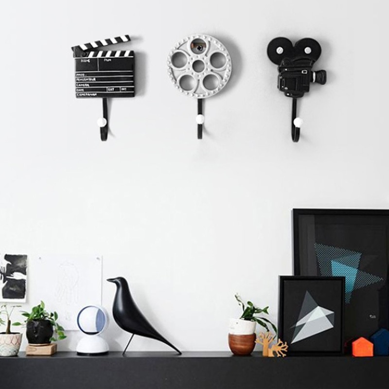 3pcs/set Vintage Movie Wall Mounted Hooks Clothes ... – Vicedeal