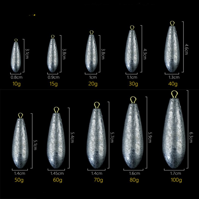 BlueKim 5PCS/Lot Weight Size 10g/15g/20g/30g/40g/5... – Grandado