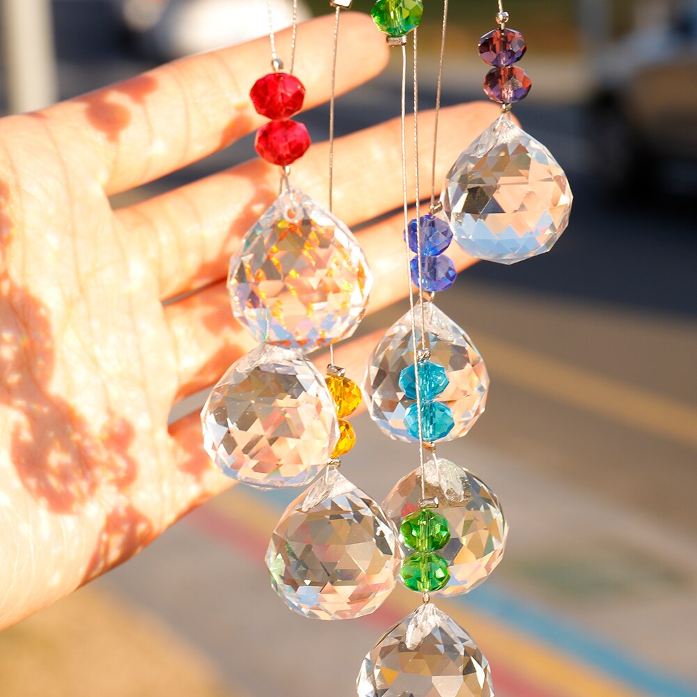 Rainbow Maker Outdoor Hanging Crystal Suncatcher w... – Grandado