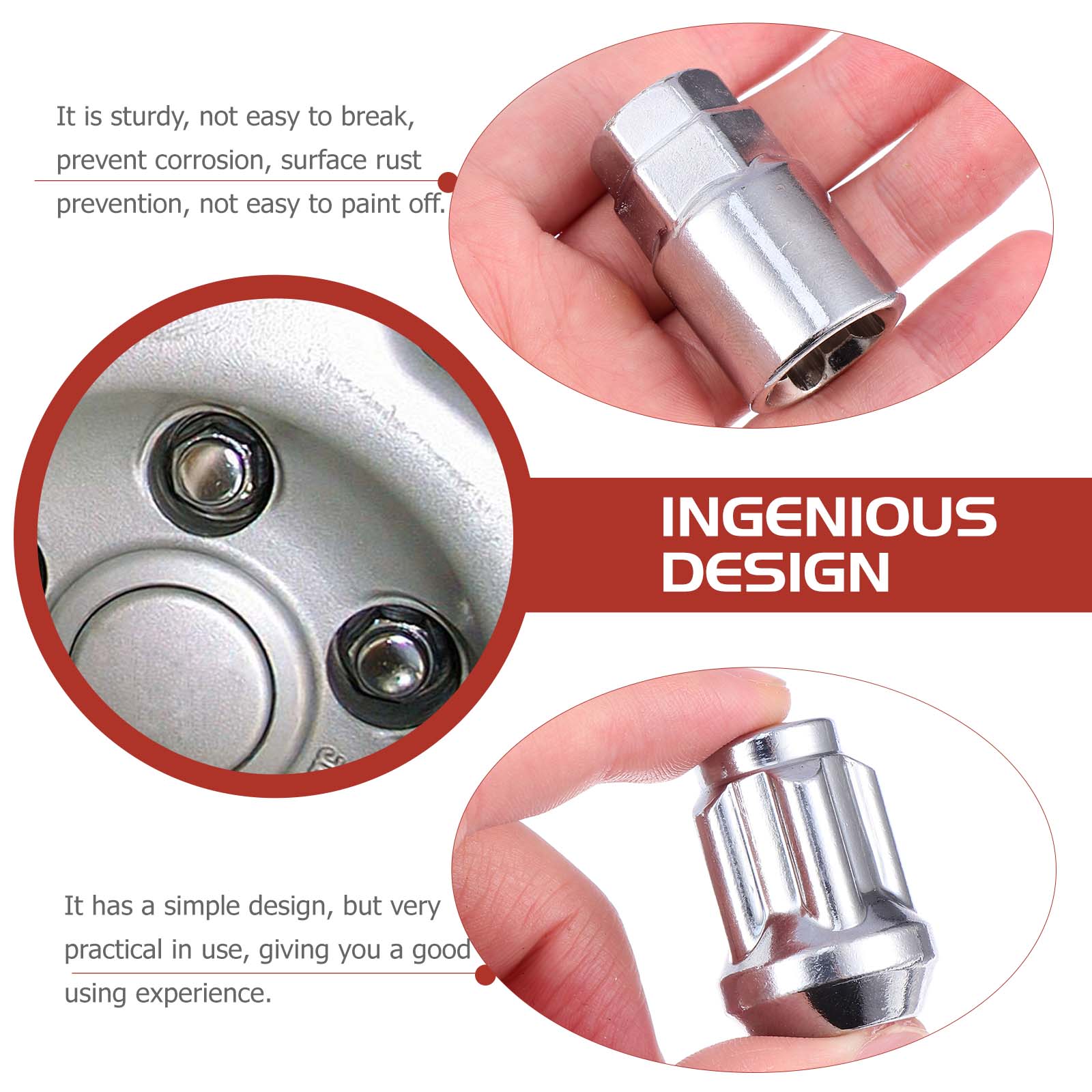 4pcs Wheel Lock Nut Anti Theft Durable Wheel Nut C... – Vicedeal