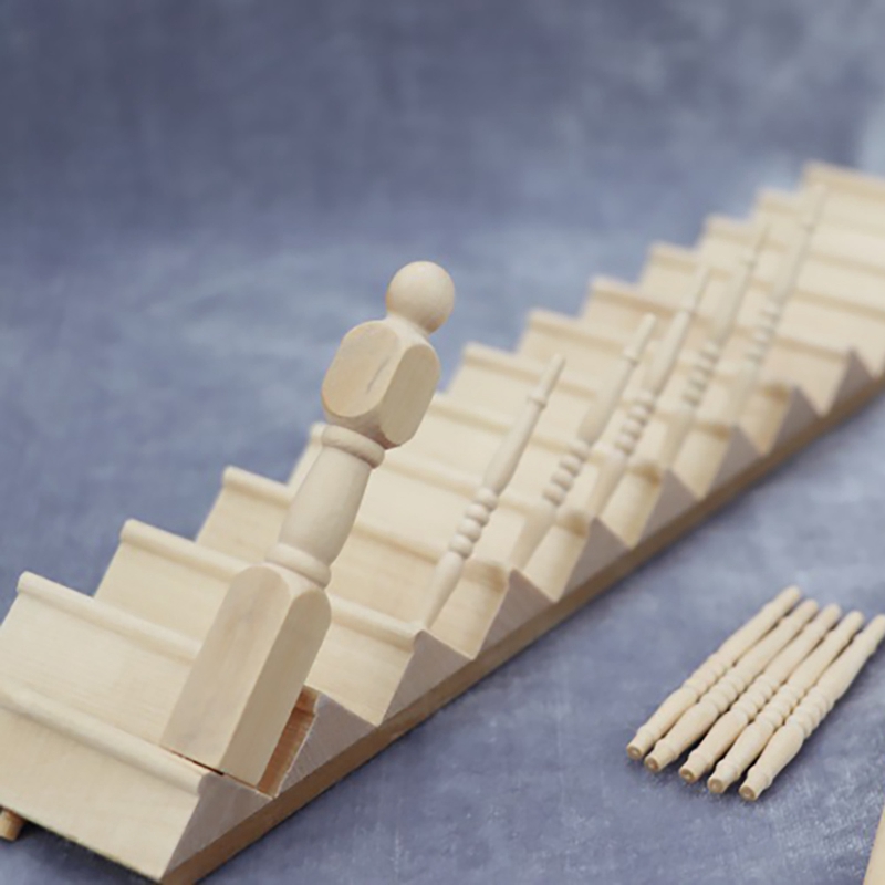 Dollhouse Miniatures,1/12 Wooden Stair Stringer St... – Grandado