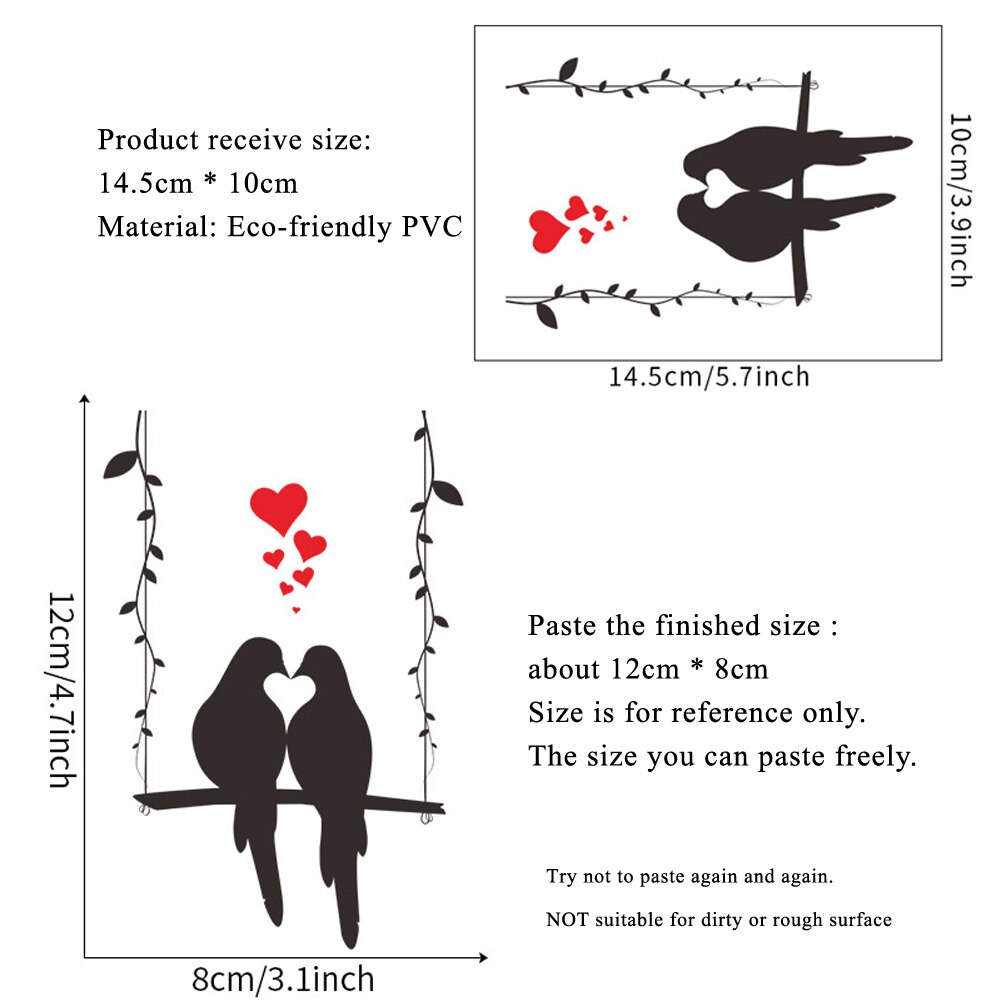 Swing Couple Bird Switch Sticker Valentine's Day L... – Vicedeal