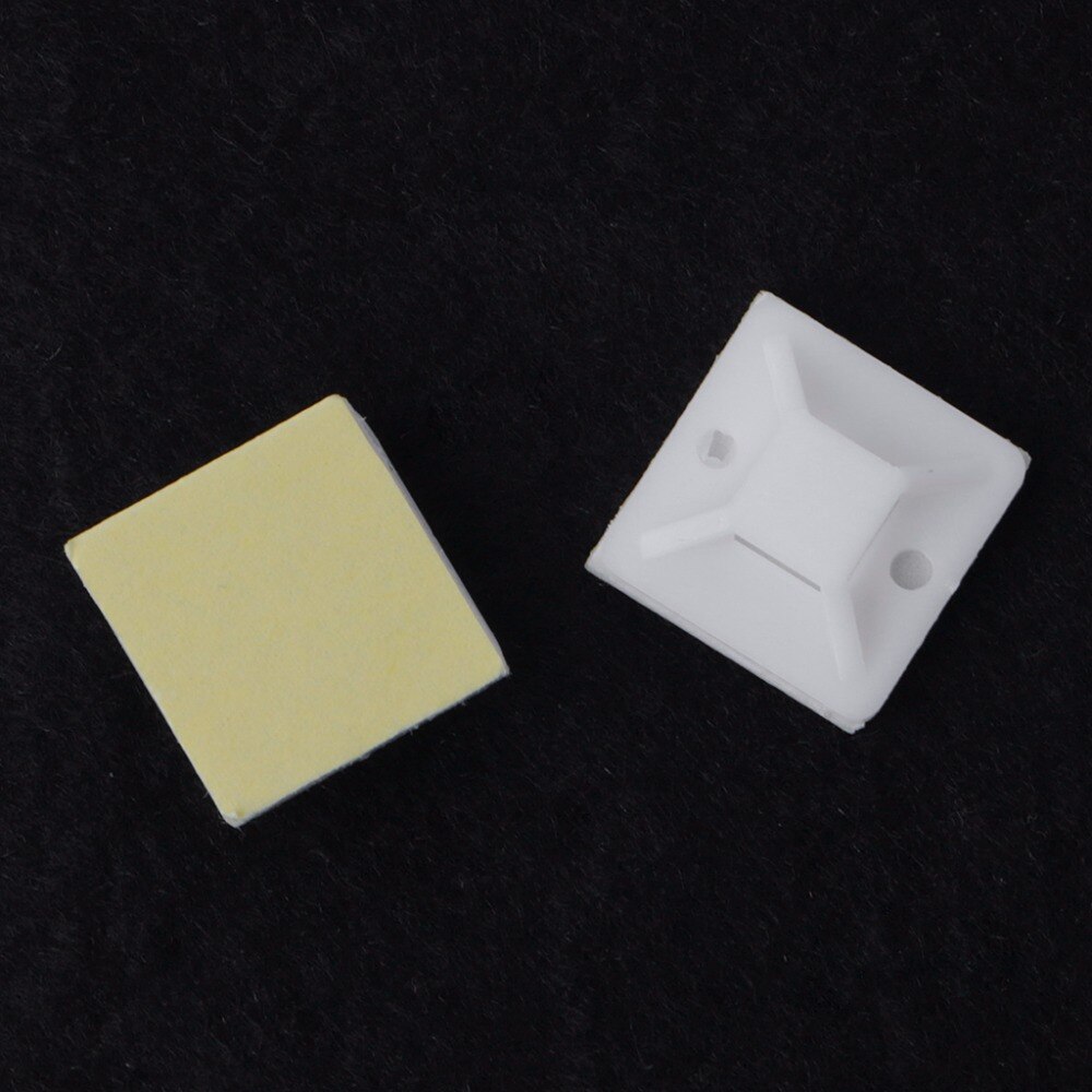 OOTDTY 100 PCS Plastic Adhesive Rectangle Wire Tie... – Vicedeal
