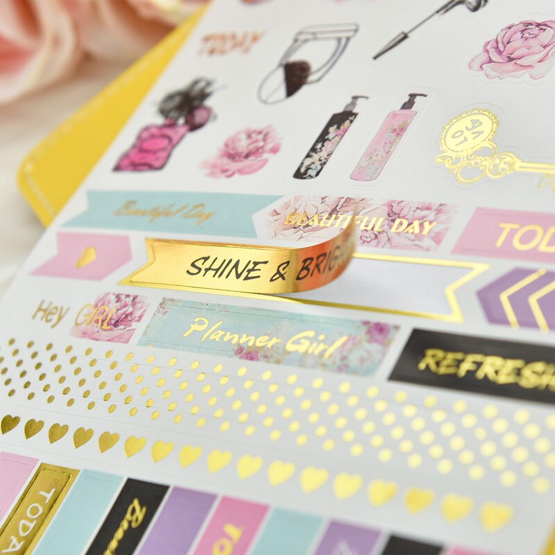 ZFPARTY Sweet Weekend Gold Foil Self-adhesive Stic... – Grandado