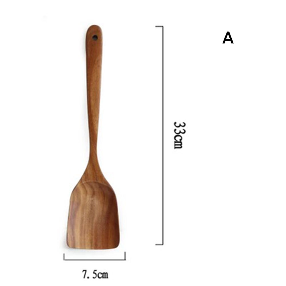 Visual Touch Natural Wood Craft Tableware Spoon La... – Vicedeal