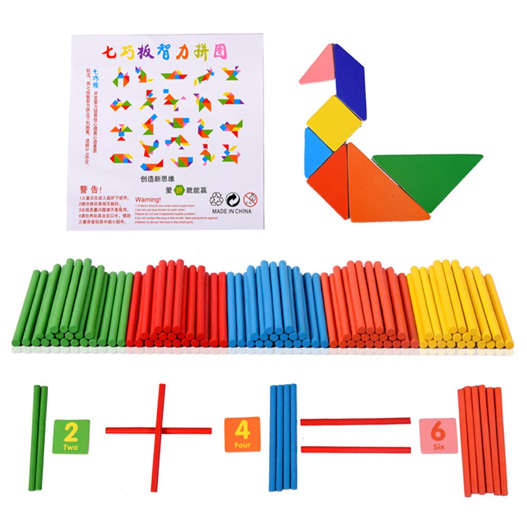 1Set Multifunction Counting Sticks Card Math Teach... – Vicedeal