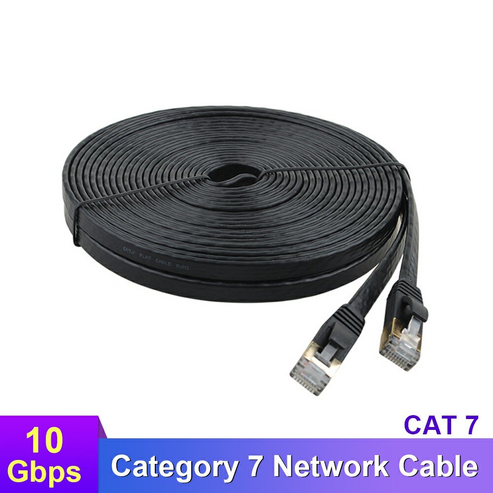 40Gbps 2000MHz Flat Lan Cable Ethernet 20m 15m Cat... – Grandado