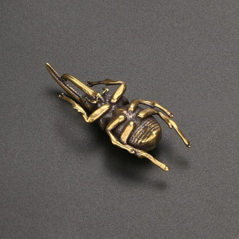 Solid Brass Beetle Statue Simulation Insects Figur... – Grandado