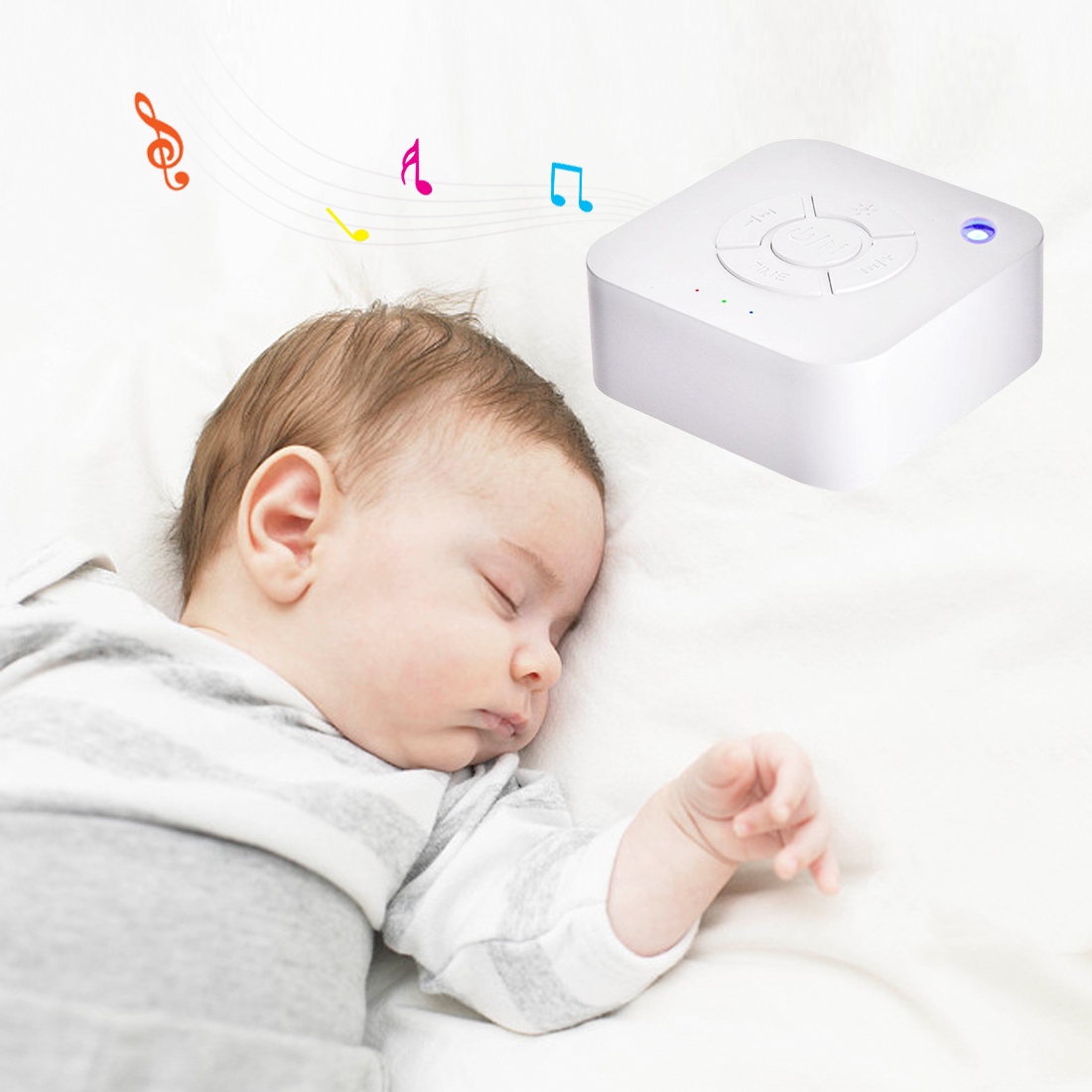 White Noise Machine USB Rechargeable Timed Shutdow... – Grandado