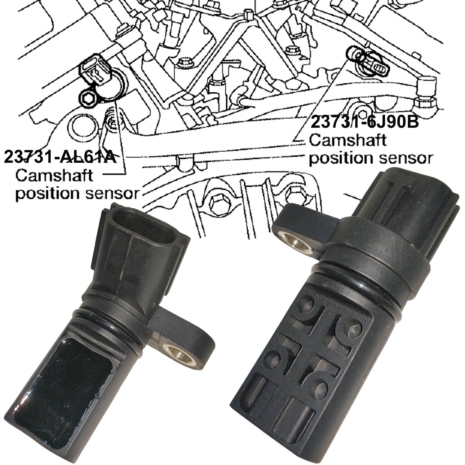 3x Camshaft Crankshaft Position Sensor CKP Sensor ... – Grandado