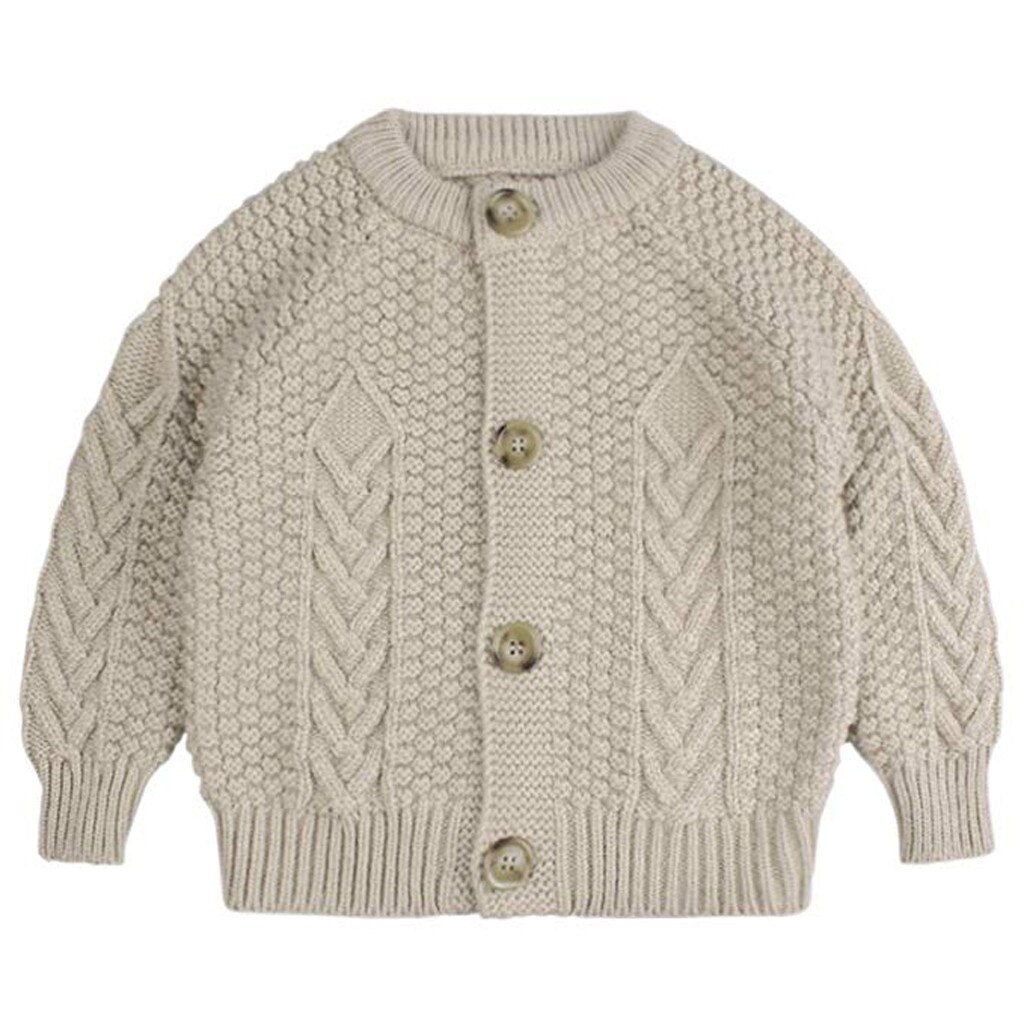 Toddler Kids Baby Girl Sweater Knitted Cardigan Cr... – Grandado