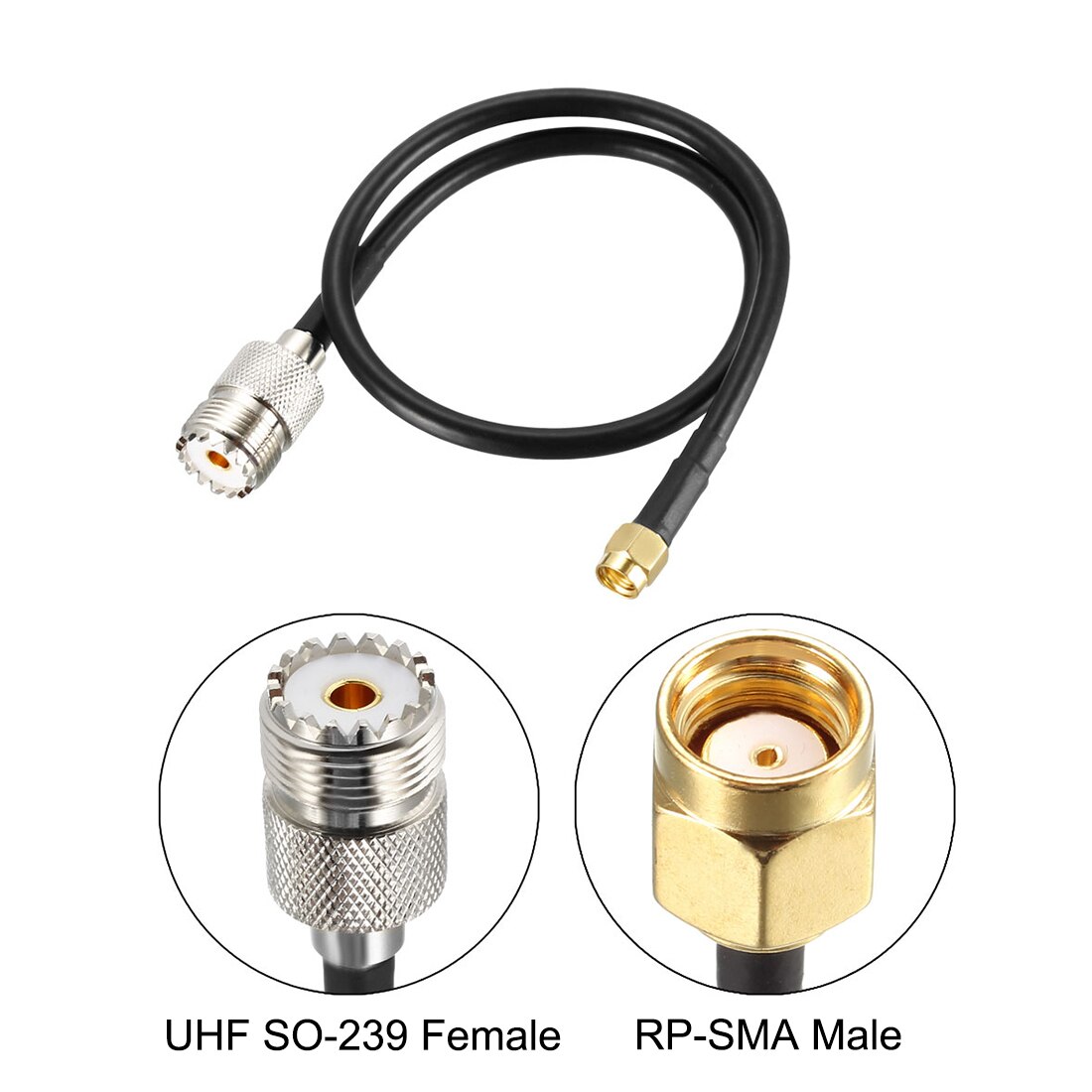 uxcell RF Coax Cable RP-SMA Male to UHF SO-239 Fem... – Grandado